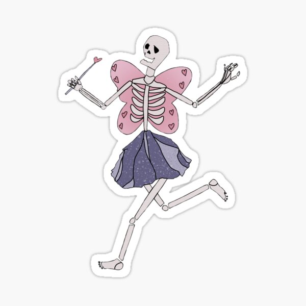"Fairy Skeleton" Sticker for Sale by yalimeart- | Redbubble