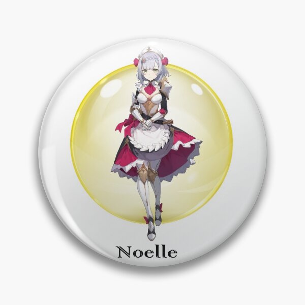 "Noelle of Genshin Impact Full Body with Magic Orb" Pin for Sale by ...