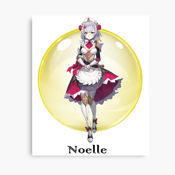 "Noelle of Genshin Impact Full Body with Magic Orb" Canvas Print by ...