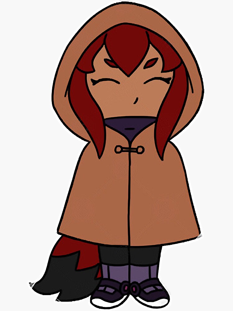 "Rubi Chibi Cloak 2 " Sticker for Sale by huynhvietkhue | Redbubble
