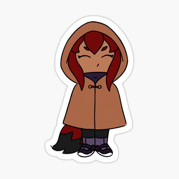 "Rubi Chibi Cloak 2 " Sticker for Sale by huynhvietkhue | Redbubble