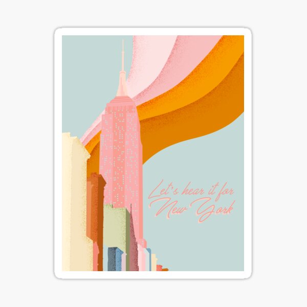 "NYC Empire State Building" Sticker for Sale by adinimrodi | Redbubble