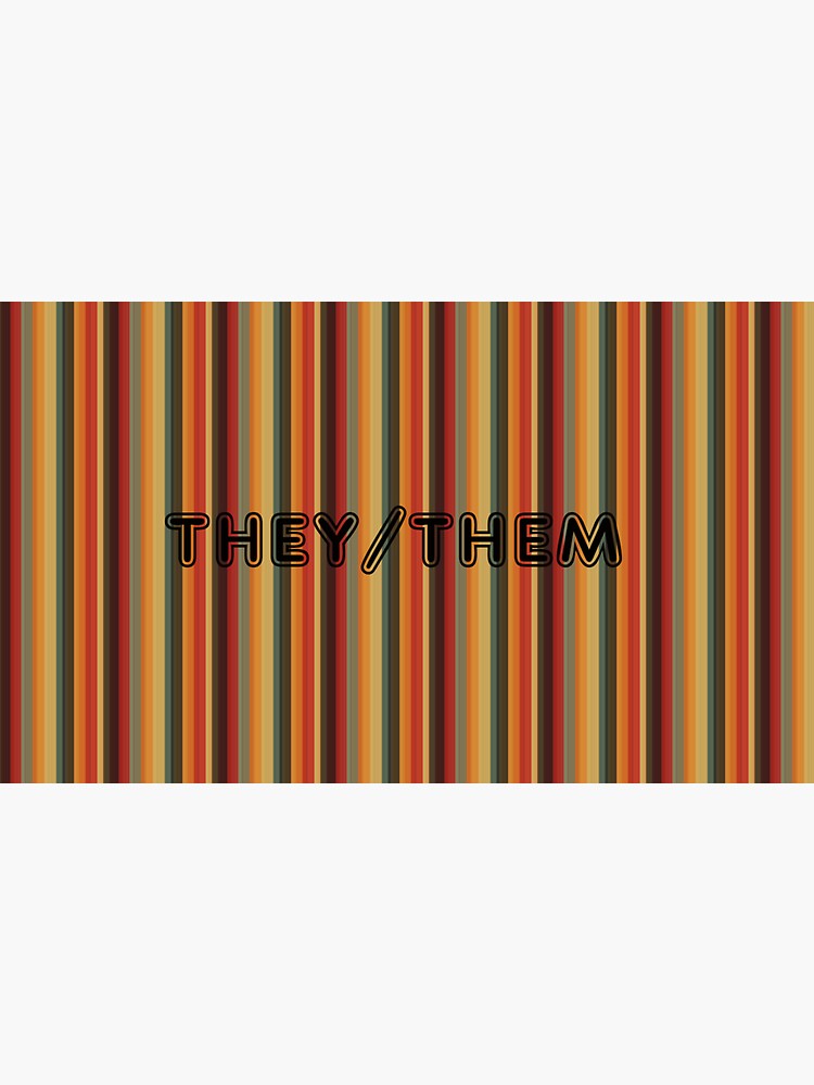 "pronouns stickers (they/them)" Sticker for Sale by butchgems | Redbubble