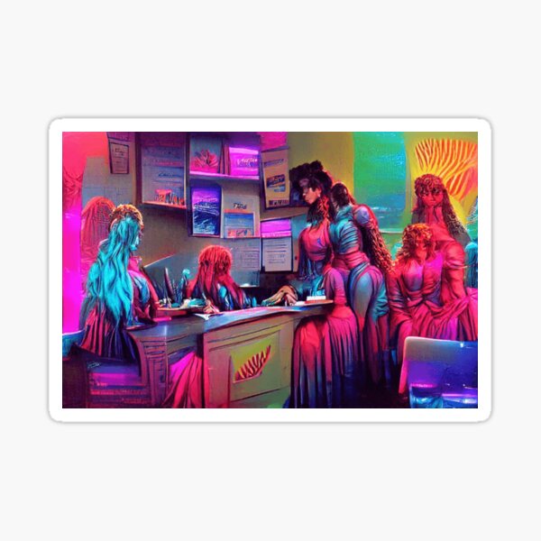 "Reception Desk Initiation" Sticker by DMTTAPESFL | Redbubble