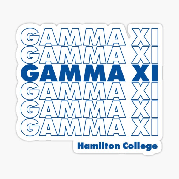 "Gamma Xi" Sticker for Sale by trrosen | Redbubble
