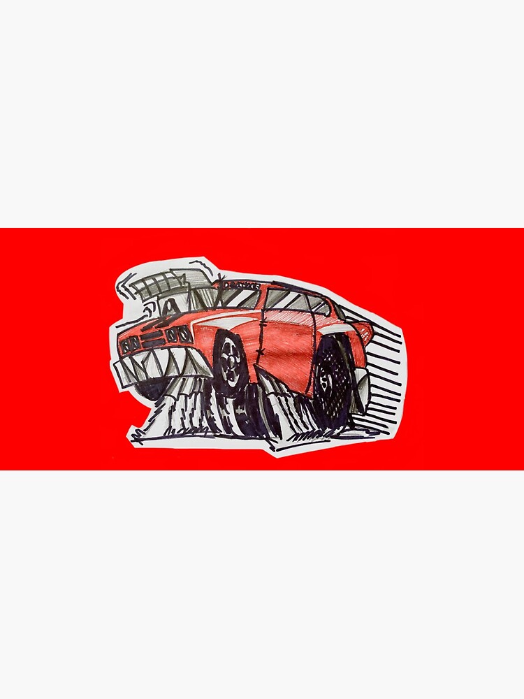 "Red Drag Racing Car" Sticker by Generalco | Redbubble