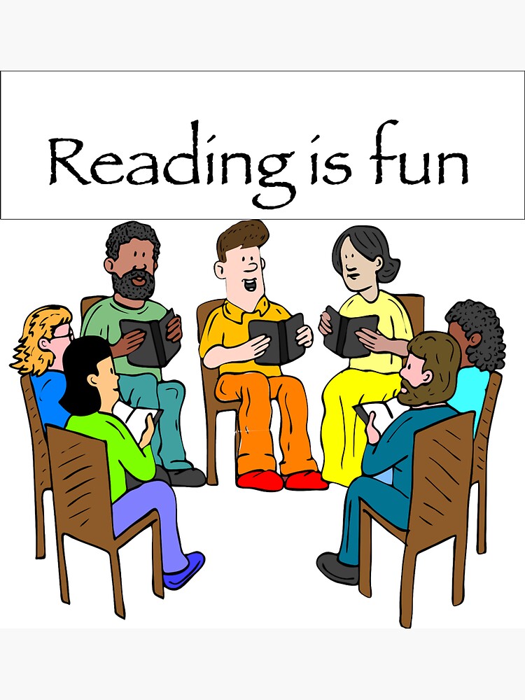 "Reading is fun" Sticker for Sale by epitomebeauty | Redbubble