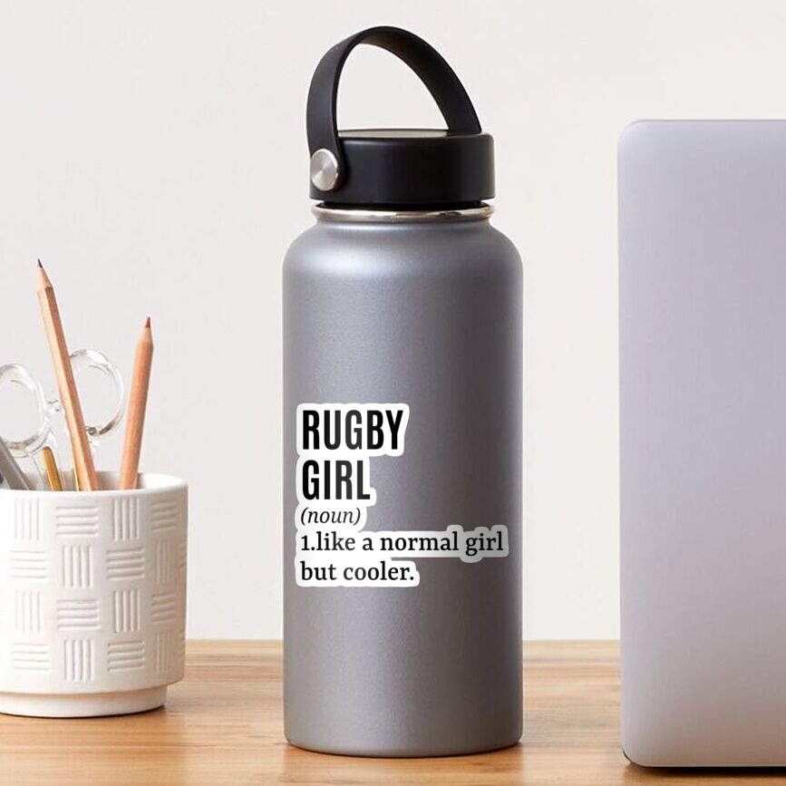 "Rugby Girl - Rugby Player Funny Quote" Sticker for Sale by MountainD ...