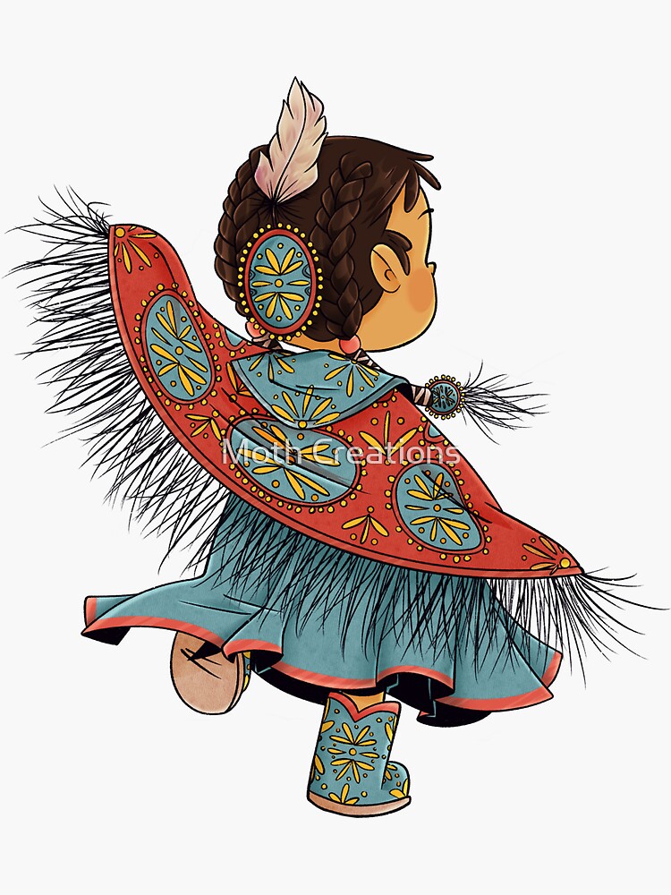 "Native American Dancer" Sticker for Sale by ReeArt | Redbubble