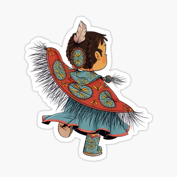 "Native American Dancer" Sticker for Sale by ReeArt | Redbubble