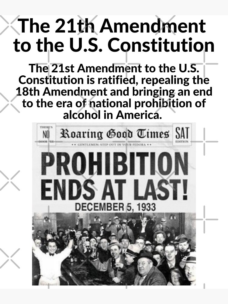 The 21st Amendment to the U.S. Constitution Premium Matte Vertical ...