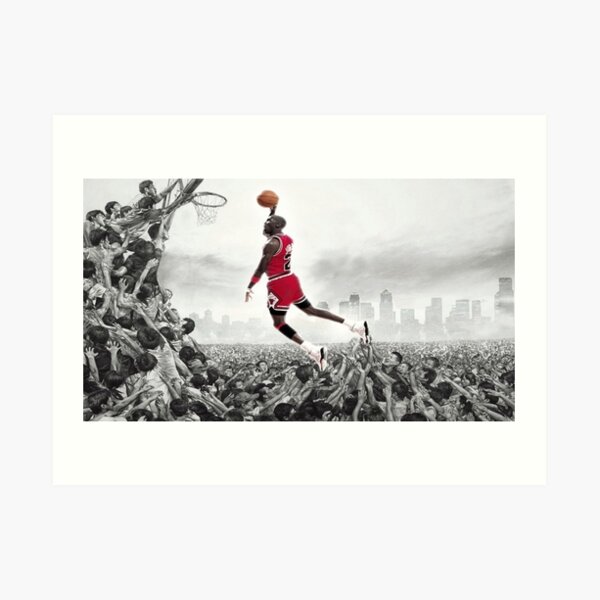 "Michael Jordan Dunk Meme" Art Print for Sale by JeanBurse | Redbubble