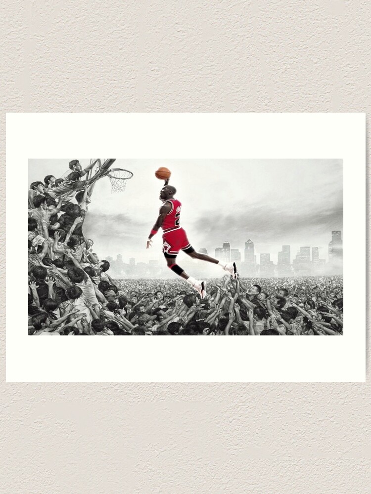 "Michael Jordan Dunk Meme" Art Print for Sale by JeanBurse | Redbubble