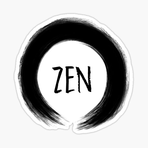 "Zen Enso Circle" Sticker for Sale by umeimages | Redbubble