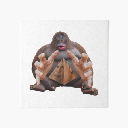 "Monke harnessing the power of Obamium" Art Board Print for Sale by ...