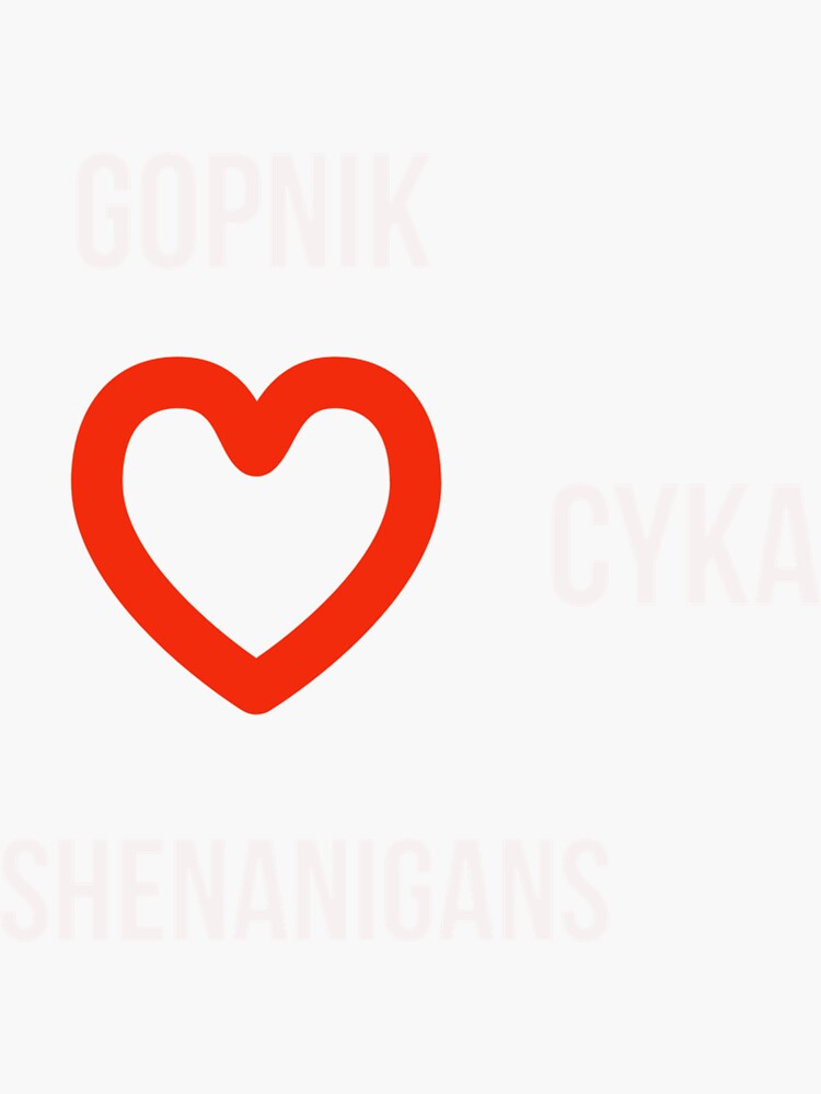 "Gopnik cyka" Sticker for Sale by RussGrer | Redbubble