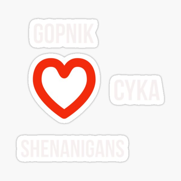 "Gopnik cyka" Sticker for Sale by RussGrer | Redbubble