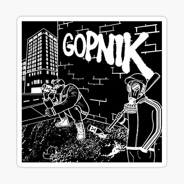 "Life of Boris Gopnik" Sticker for Sale by RussGrer | Redbubble