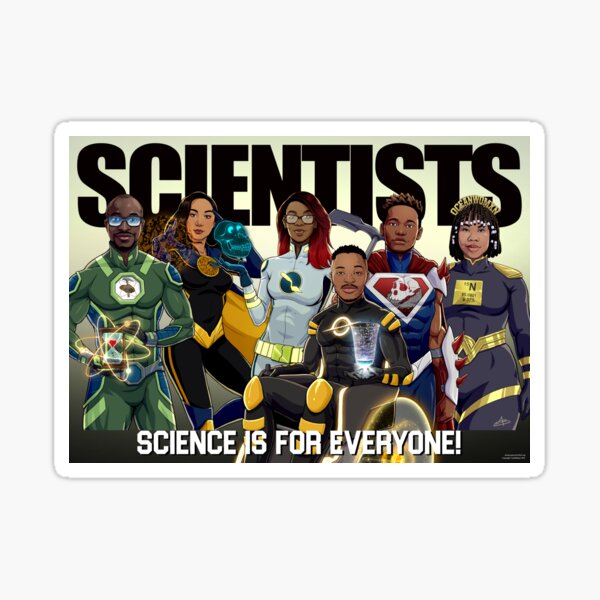 "SuperScientists - Science is for Everyone!" Sticker by SuperScientists ...