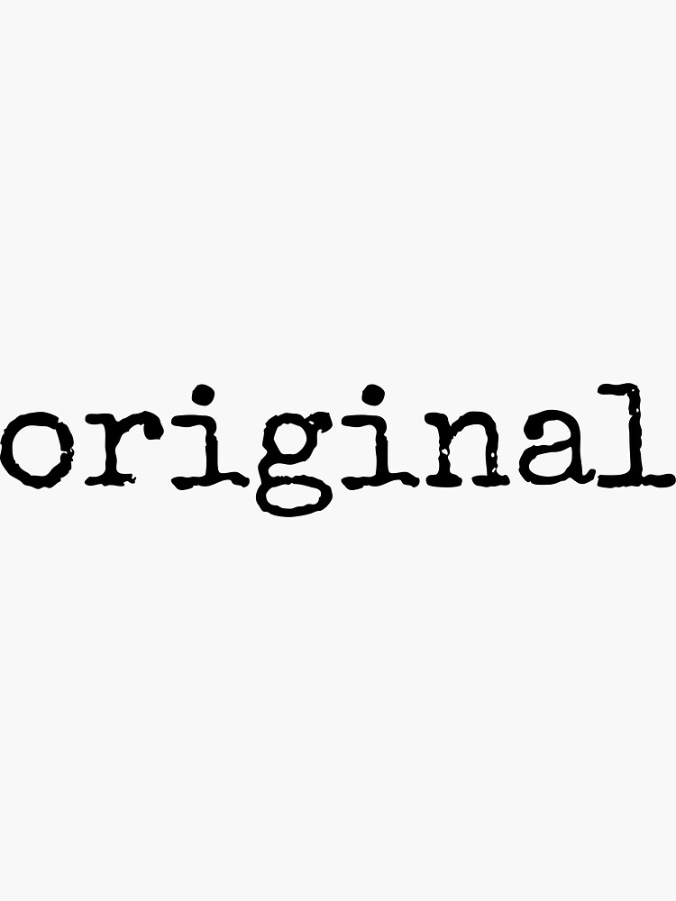 "Original - Simple Design | One Word Design | Simple Word Design ...