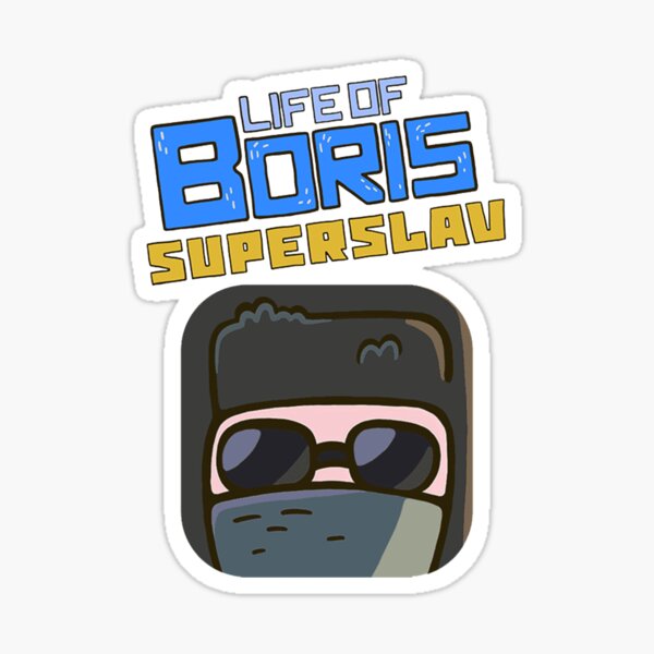 "Life of Boris superslav" Sticker for Sale by RussGrer | Redbubble
