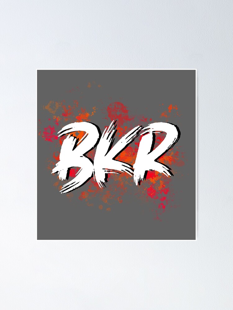 "BKR Logo Red" Poster by bkr-art | Redbubble