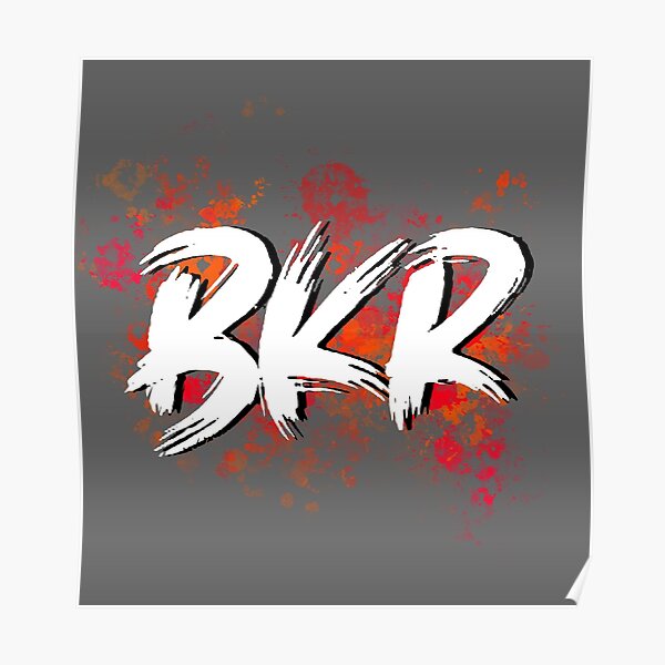 "BKR Logo Red" Poster by bkr-art | Redbubble