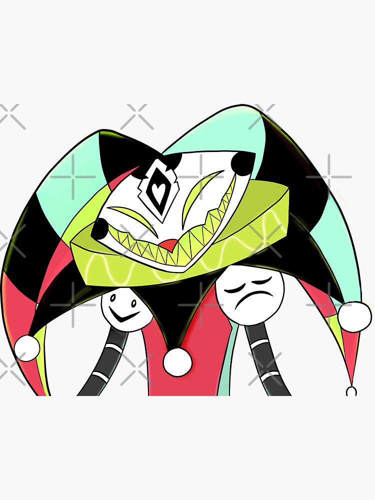 "Mirsh Design - Robo Fizz clown art" Sticker for Sale by Mirsh-design ...