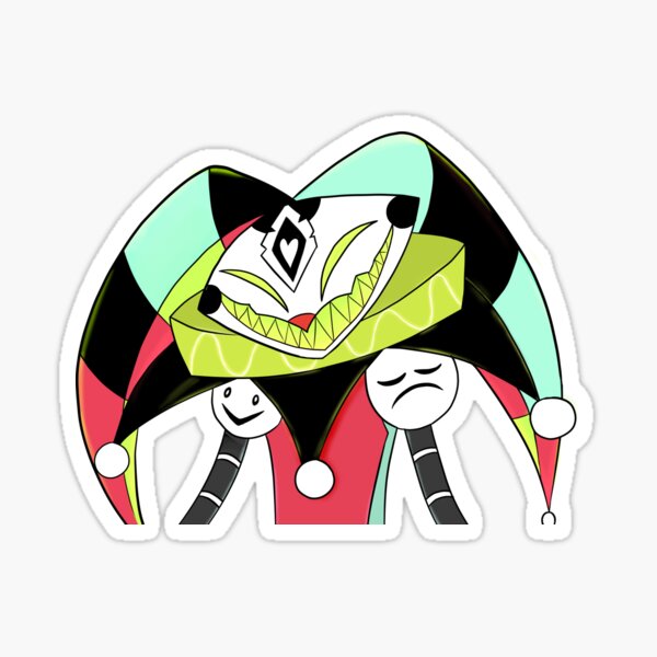 "Mirsh Design - Robo Fizz clown art" Sticker for Sale by Mirsh-design ...
