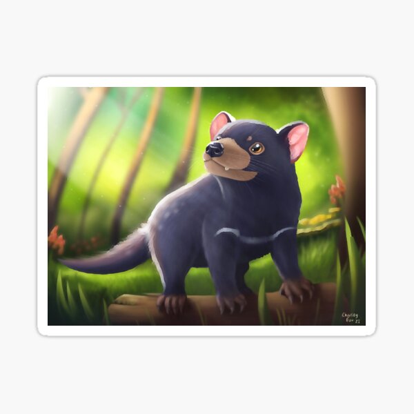 "Tasmanian Devil " Sticker for Sale by huynhkhanhh | Redbubble