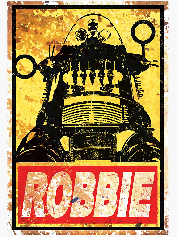 "ROBBIE THE ROBOT " Sticker by omynga38084 | Redbubble