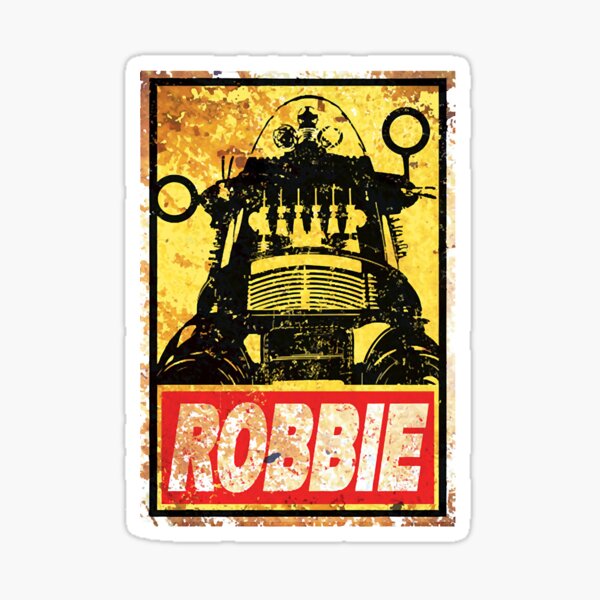 "ROBBIE THE ROBOT " Sticker by omynga38084 | Redbubble