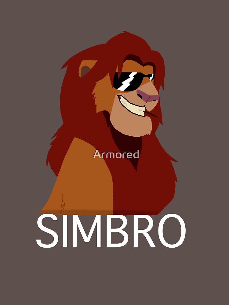 "Simbro" T-shirt for Sale by Armored | Redbubble | simba t-shirts - the ...