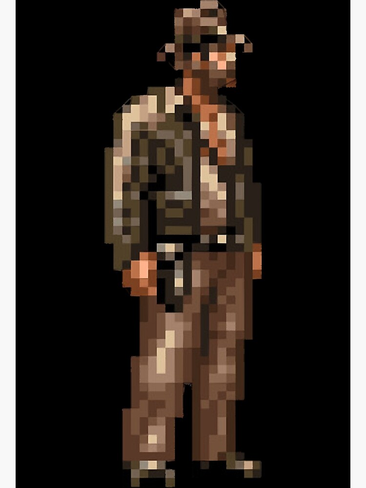 "Indiana Jones low-res pixelart " Poster for Sale by uongmyle8116 ...