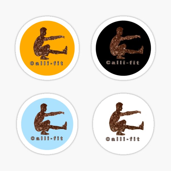 " Calli-fit(calisthenics sticker pack edition)" Sticker for Sale by ...