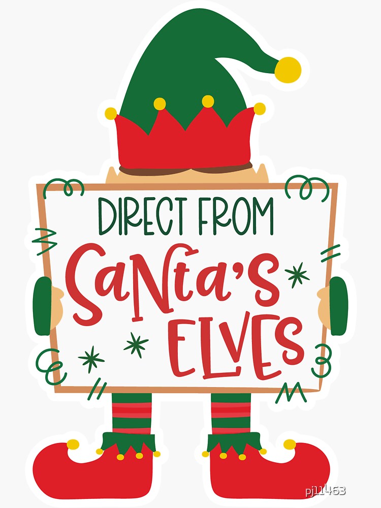 "Santa's elves sticker" Sticker by pj11463 | Redbubble