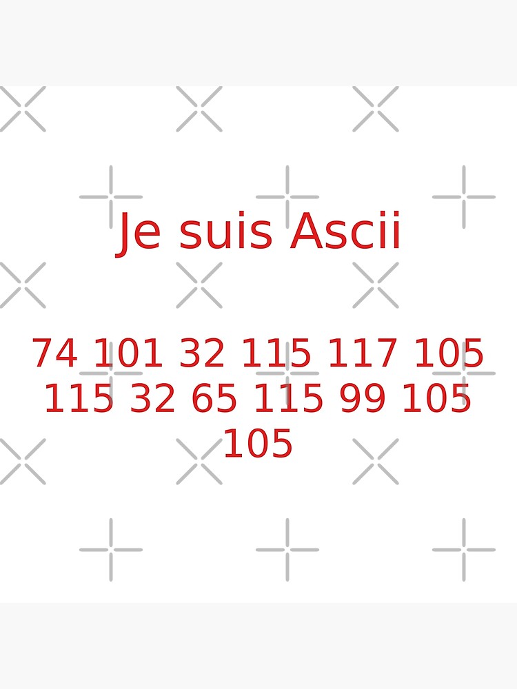 "I am Ascii (Red)" Poster for Sale by Sacred-Sites | Redbubble