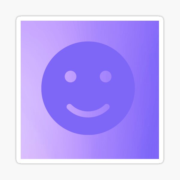 "Purple smiley face" Sticker by dreamxarena | Redbubble