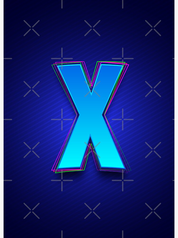 "The perfect letter "X" for yours" Sticker for Sale by KINITRO | Redbubble