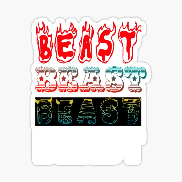 "Logo beast Classic" Sticker for Sale by childhoodgrab | Redbubble