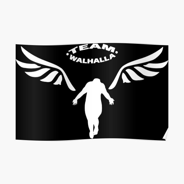 "Team Walhalla White Logo" Poster for Sale by ZeyEm | Redbubble