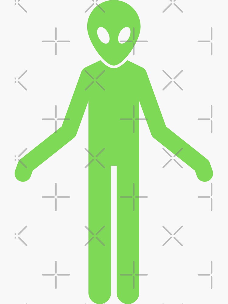 "Alien" Sticker for Sale by Stickman-- | Redbubble