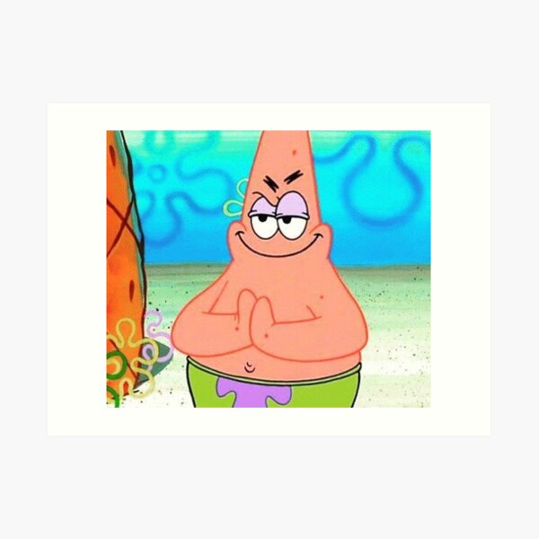 "Evil Patrick Star" Art Print by MaDaraUchihaaa | Redbubble