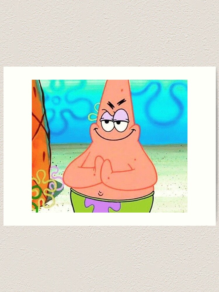 "Evil Patrick Star" Art Print by MaDaraUchihaaa | Redbubble