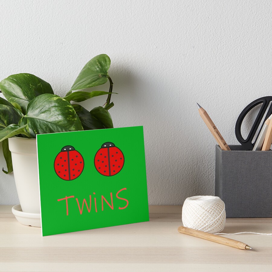 "Marin beetle Twins ladybug twins twin" Art Board Print by Freiheit1 ...