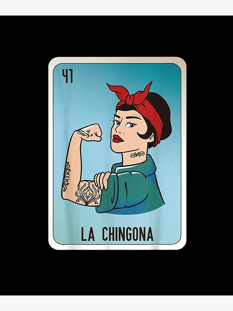 "La Chingona Mexican Lottery Bingo Cards" Art Print for Sale by ...