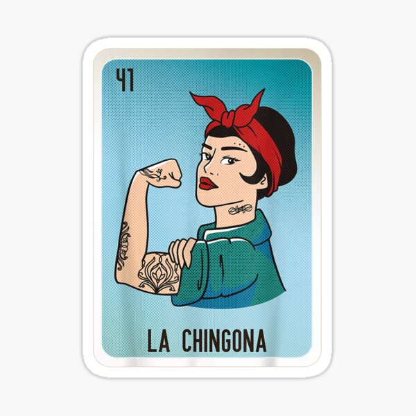 "La Chingona Mexican Lottery Bingo Cards" Sticker for Sale by ...