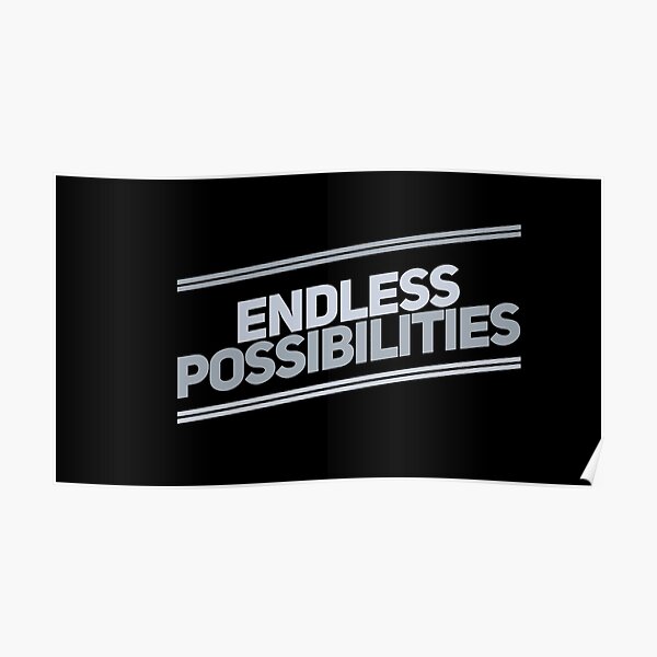 "Motivational Words - Endless Possibilities" Poster for Sale by UEGear ...