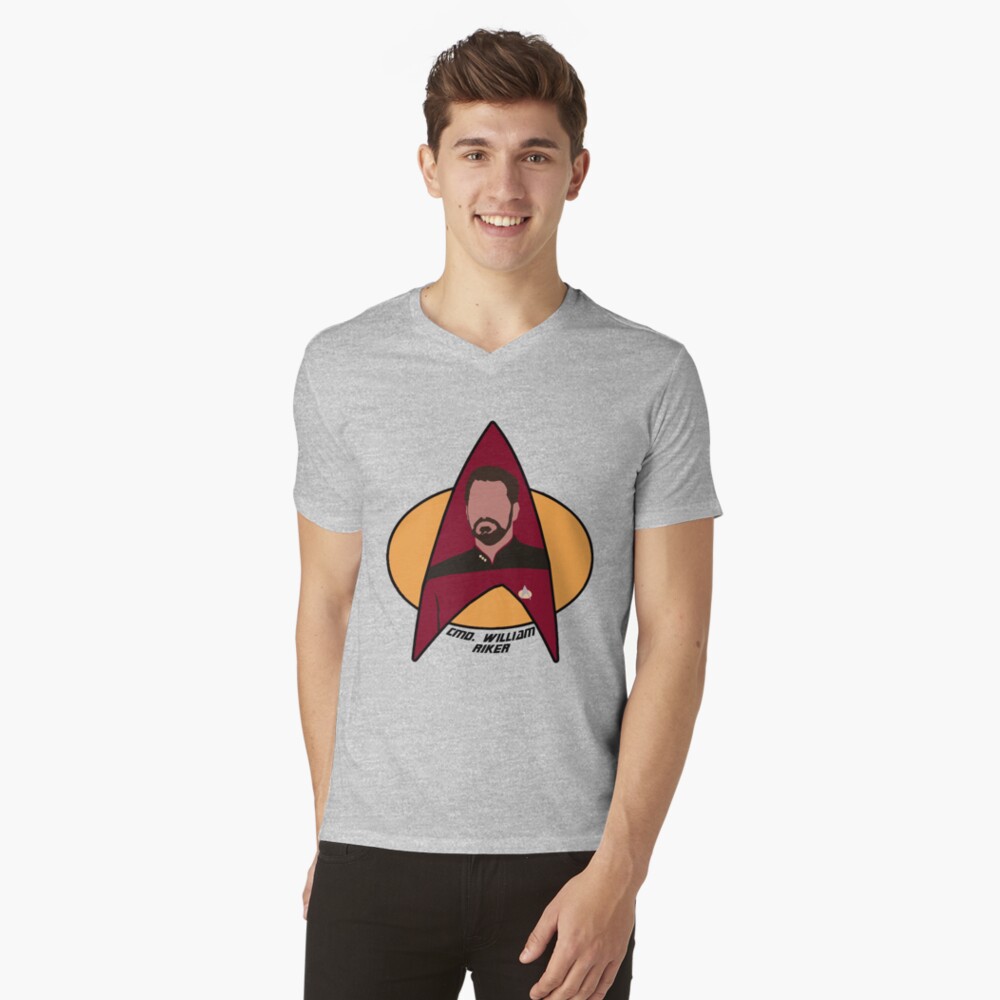 "Commander Riker" Clock for Sale by Sutilmente | Redbubble