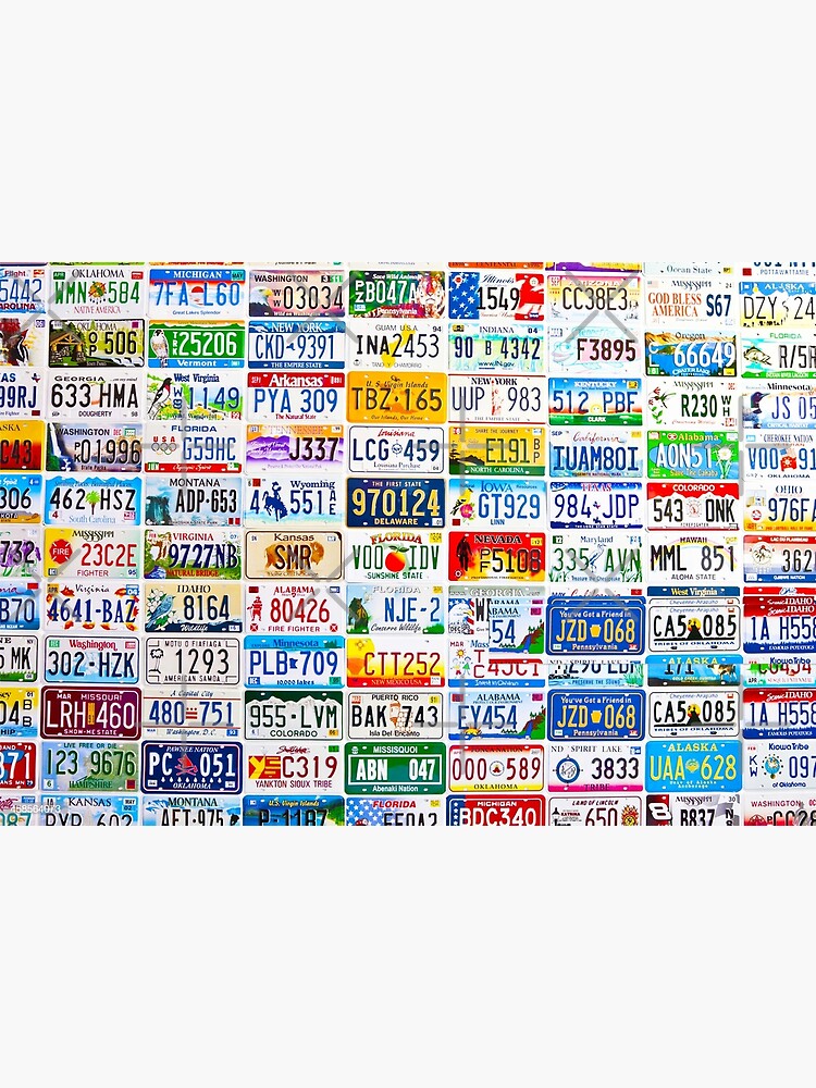 "Licence Plate Wall " Poster for Sale by reedbull | Redbubble